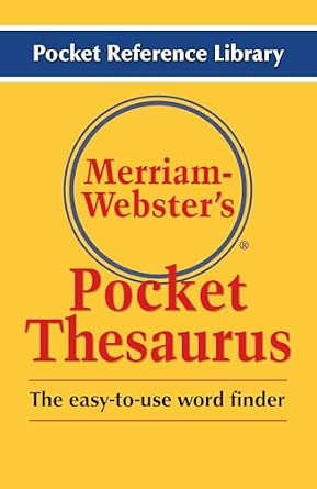 Merriam-Webster's Pocket Thesaurus: The easy-to-use word finder ...