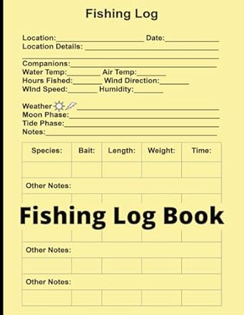 Fishing Log Book: Fish Farming Log Book for Fishing Lovers. The Perfect ...