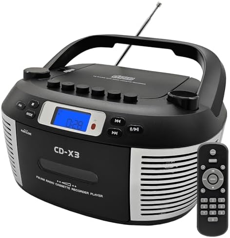 CTDZLED Portable CD Player and Cassette Player with Remote Control, FM ...