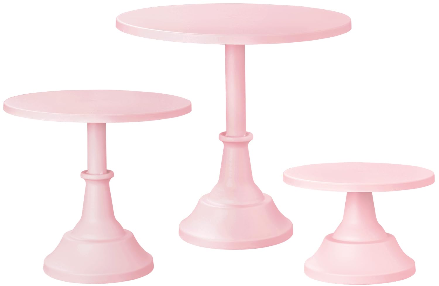 Amazon.com | HBlife 3 Pcs Cake Stand, Pink Cake Stand Set Disc Diameter ...