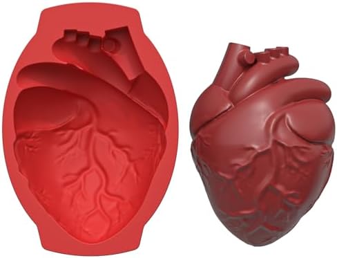 Amazon.com: Halloween Silicone Molds - Heart Jello Mold with Support ...