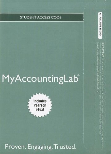 Amazon.com: Myaccountinglab With Pearson Etext Access Card ...