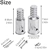Amazon.com: Metal Threaded Tip Repair Kit,Broom Handle Threaded End ...