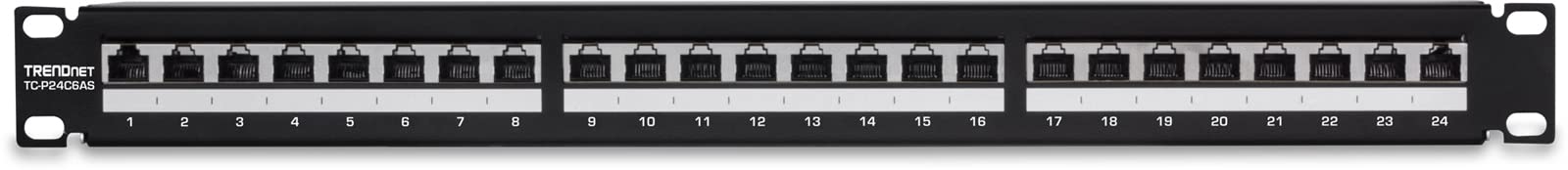 Buy TRENDnet 24-Port Cat6A Shielded Patch Panel, 1U 19" Metal Housing ...