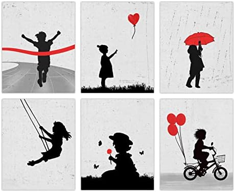 INFUNLY 9 Set Banksy Canvas Wall Art 8x10inch Banksy Wall Art Prints ...