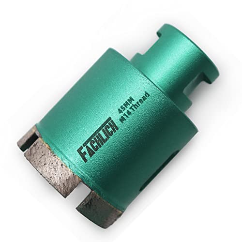 FACHLICH Diamond Core Drill Bit 45mm Granite Hole Saw Wet Drilling for ...
