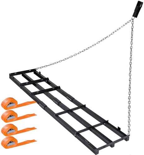 Amazon.com : Toriexon 8 FT Drag Harrow Driveway Grader, Heavy Duty ...