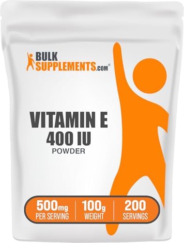 Amazon.com: BulkSupplements.com Vitamin E 400 IU Powder - as D-Alpha ...