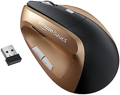 Amazon.in: Buy AmazonBasics Ergonomic Mouse Wireless Vertical Mouse ...