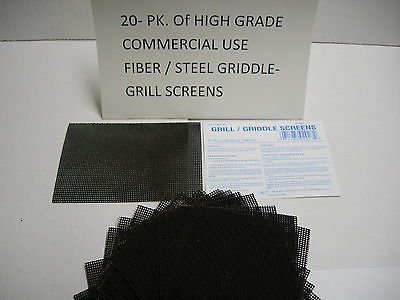 Full Case Lot-200Ct Commercial Use Grill Griddle Screens Scrubbers ...