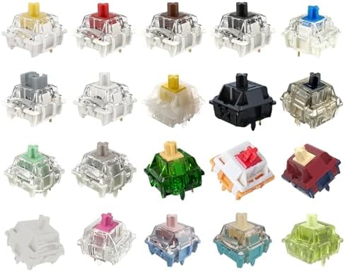 Amazon.com: DRAOZA GATERON Keyboard Switches Sample Pack,Milky Yellow ...