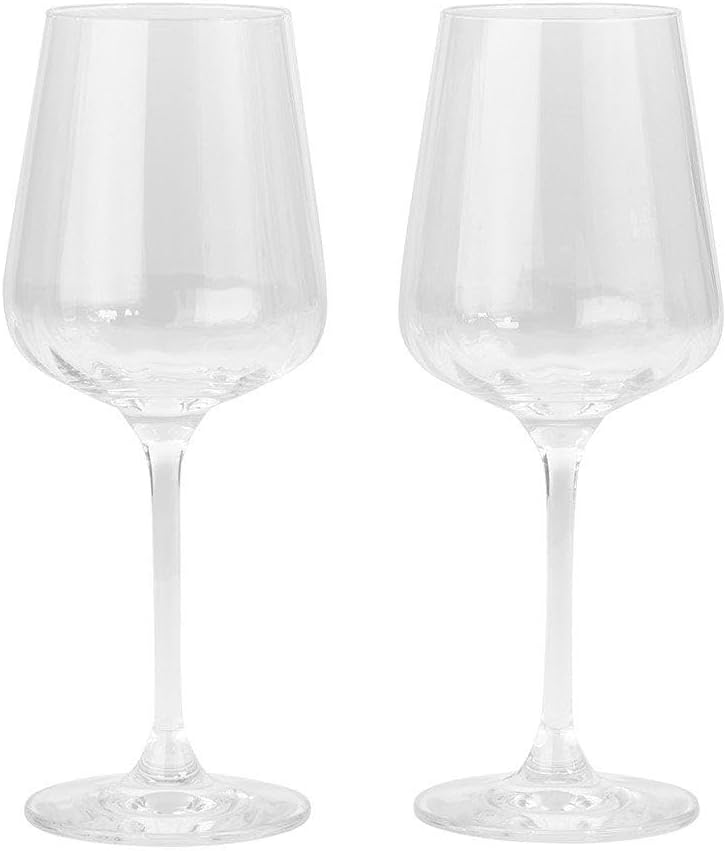 Amazon.com: Livellara Milano 3210006 Set of 2 Large White Wine Glasses ...