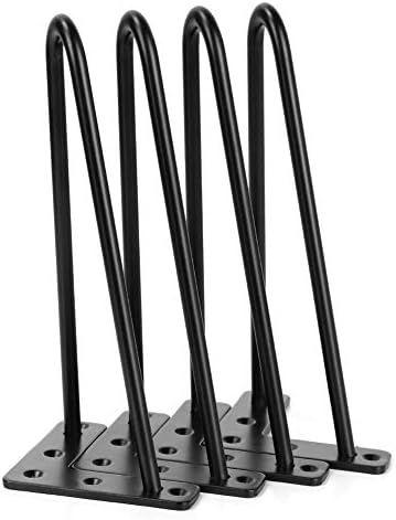 Tischfu Metall Schwarz