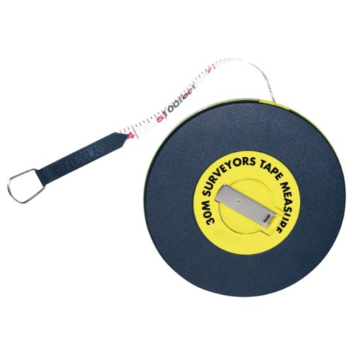 Amazon.com: 30m (100ft) Builders Surveyors Tape Measure Metric And ...