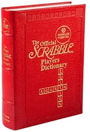 Amazon.com: Red Leather-Bound Merriam-Webster Official Scrabble Players ...