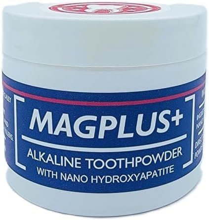 Amazon.com: MagPlus+ Premium Toothpowder, Mint, 35 g, Magnesium and ...