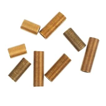 Healeved 16pcs Brass Thread Rods for Lamp Repair Hollow Connecting Rods ...