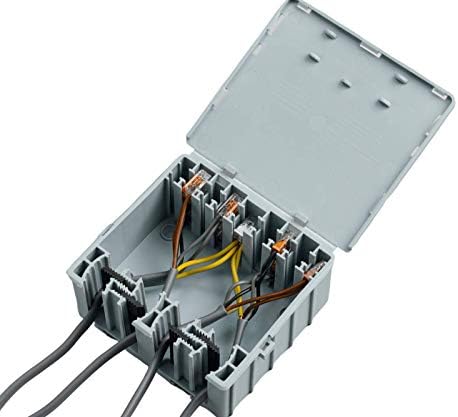 Wagobox-XL Junction Box in Grey for use with Wago 2273 and 221 ...