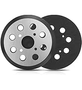 Gnellkoor 5" 8 Hole Hook & Loop Orbital Sander Metal Pad Compatible ...