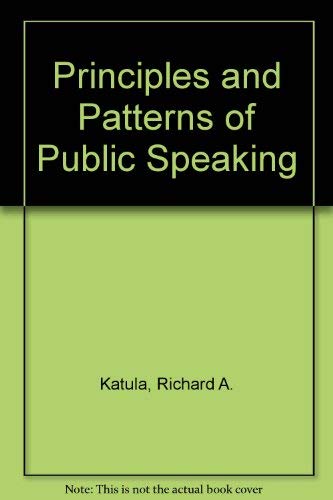 Buy Principles and Patterns of Public Speaking Book Online at Low ...