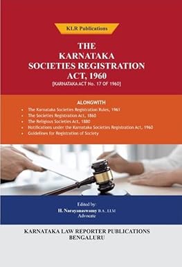 Buy Societies Registration Act, 1960 with Rules in Karnataka Book Online at Low Prices in India ...