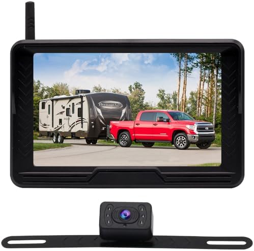 Amazon.com: Jansite Wireless Backup Camera HD 1080P 7'' DVR Monitor ...