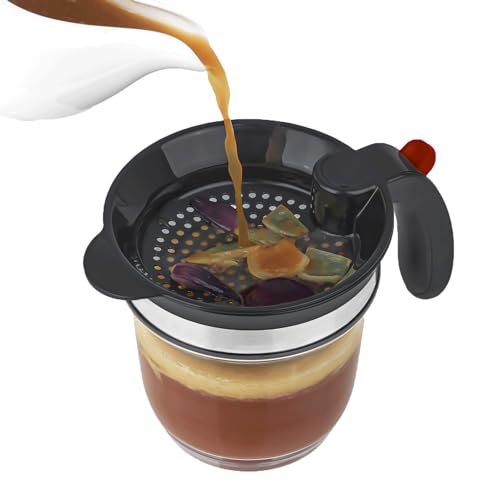 Snapklik.com : IVYHOME Fat Separator For Cooking, 4 Cups Plastic Fat ...