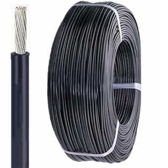 Amazon.co.jp: ケーブル AWG2-10 10m 600Vケーブル 電気機器用ビニル絶縁電線 バッテリー常時電源 UL1015電線 絶縁キャップ付き 電線 ケーブル(2AGG ...