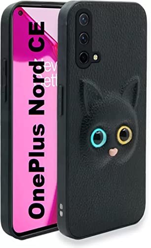 MVE® Cute Cat Back Cover for OnePlus Nord CE 5G, 3D Eye Cartoon Cat ...