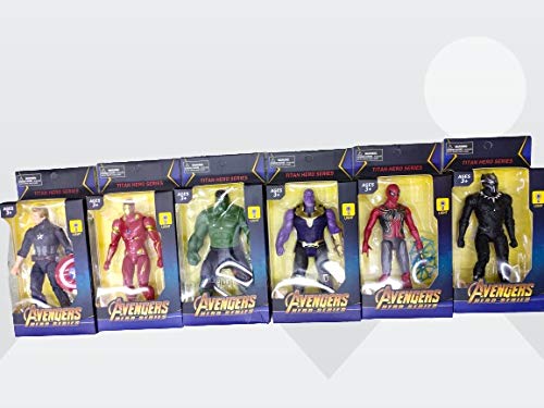 C square Super Hero Set of 6 : Amazon.in: Toys & Games
