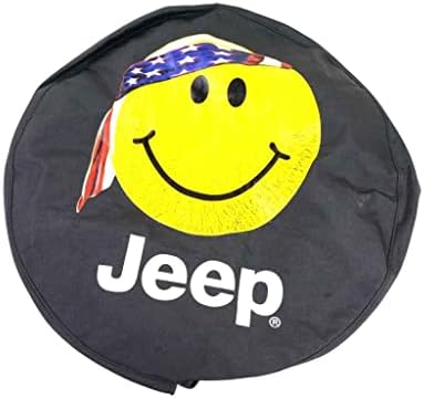 Amazon.com: Mopar 82208685AD Tire Cover Smiley Face with American Flag ...