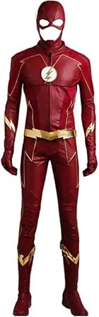Amazon.com: Barry Allen The Flash Cosplay Costume Outfit Halloween ...