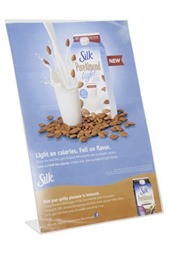 Amazon.com : Clear-Ad - Acrylic Table Top Slanted Sign Holder Stand ...