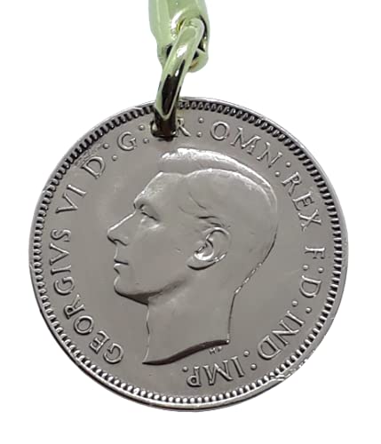 1942 Genuine English Old Farthing Coin Keyring Original 81st Birthday ...
