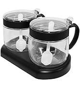 Amazon.com | Glass Condiment Spice Jars,12oz/350 ml Condiment Jar Spice ...