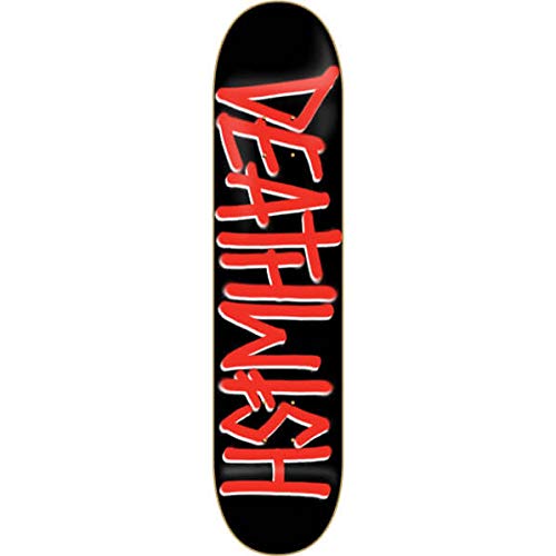 Amazon.com : Deathwish Skateboards Deathspray Black / Red Skateboard ...