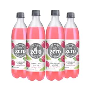 Paper Boat Zero Cranberry Lime Sparkling Water, Pack of 4, 600ml Each | Zero Sugar, Zero ...