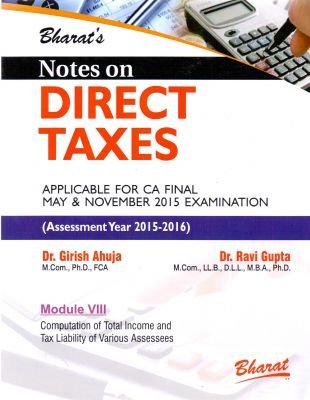 Buy Notes on DIRECT TAXES (for CA Final) [in 13 Modules (Separate Books ...