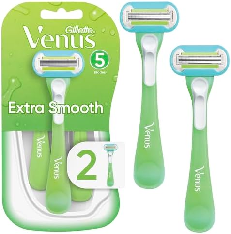 Amazon.com: Gillette Venus Extra Smooth Green Disposable Women's Razors ...
