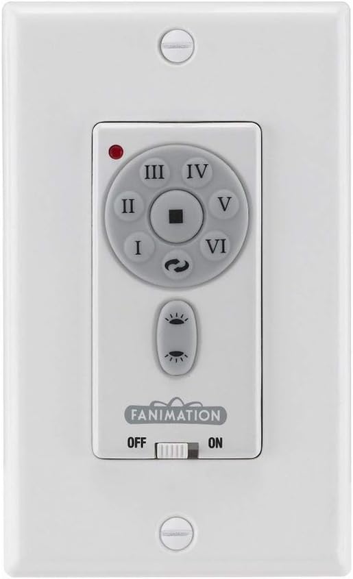 Fanimation Six Speed DC Motor Wall Control Reversing TW206, 4.5" L x 2. ...