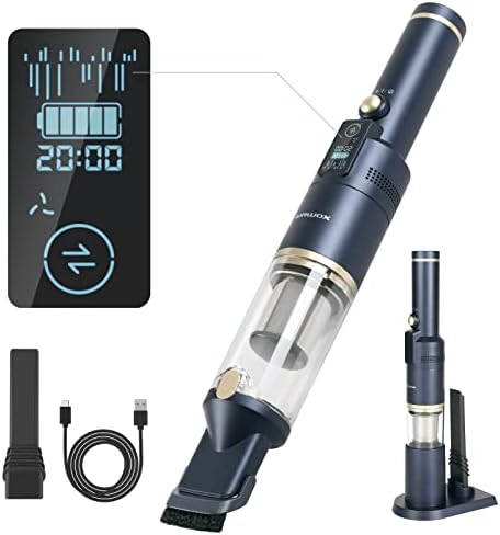 Amazon.com - Ruvio PRO Cordless Hand Vacuum 17” Portable Vacuum Cleaner ...