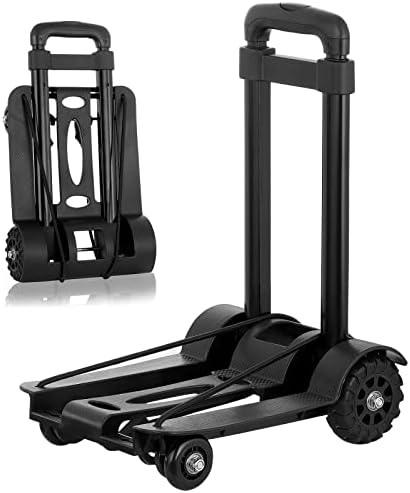 Holdfiturn Folding Hand Trucks 75kg Adjustable Heavy Duty Folding ...