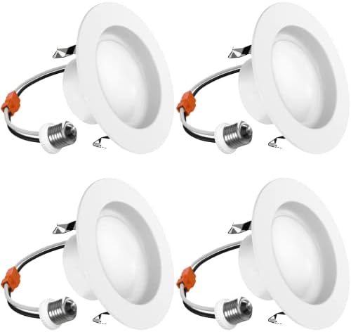 3-Inch LED Recessed Downlight, Dimmable, 7W=50W, 560 LM, E26 Base, CCT ...
