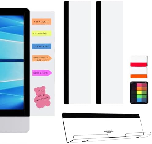Amazon.com : Monitor Memo Board, 4PCS Transparent Computer Monitor Side ...