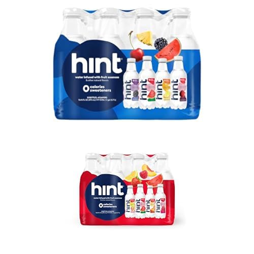 Amazon.com : Hint Bottled Water, Blue Variety Pack and Red Variety Pack ...