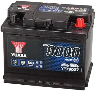 Yuasa YBX9096 12V 70Ah 760CCA AGM Start Stop Plus Car Battery : Amazon ...