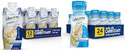 Amazon.com: Glucerna Diabetic Nutrition Shakes Bundle - 30G Protein, 12 ...