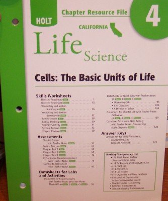 Crf Ch #4 Holt California Sci 2007 Life (Holt Science & Technology ...