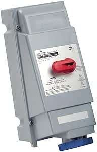 Leviton 360MF6W 60 Amp, 240 Volt, IEC 60309-1 & 60309-2, 2P, 3W, North ...