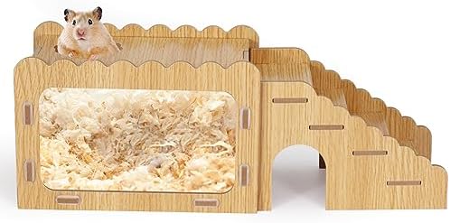 Amazon.com : MEWOOFUN Hamster Sand Bath Shower Room & Digging Sand ...